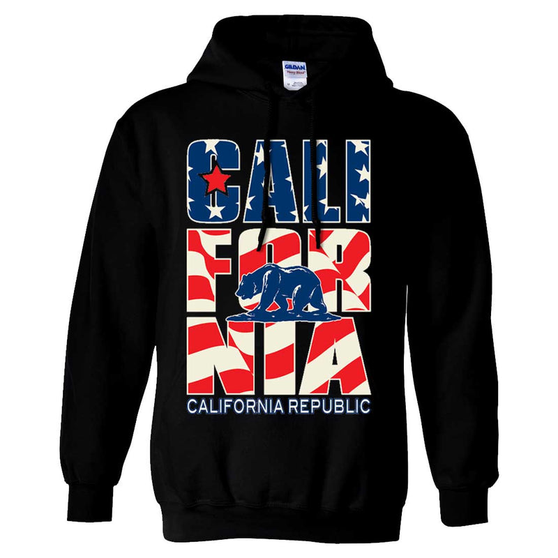 California Republic USA Flag Sweatshirt Hoodie - California Republic ...