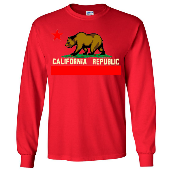 California State Flag Borderless Long Sleeve Shirt - California ...