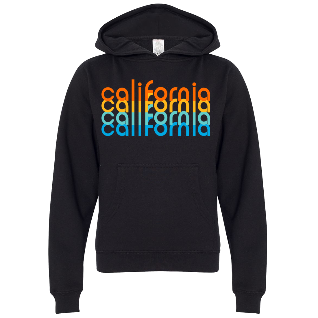 California Golden State Black Print Premium Youth Sweatshirt Hoodie ...