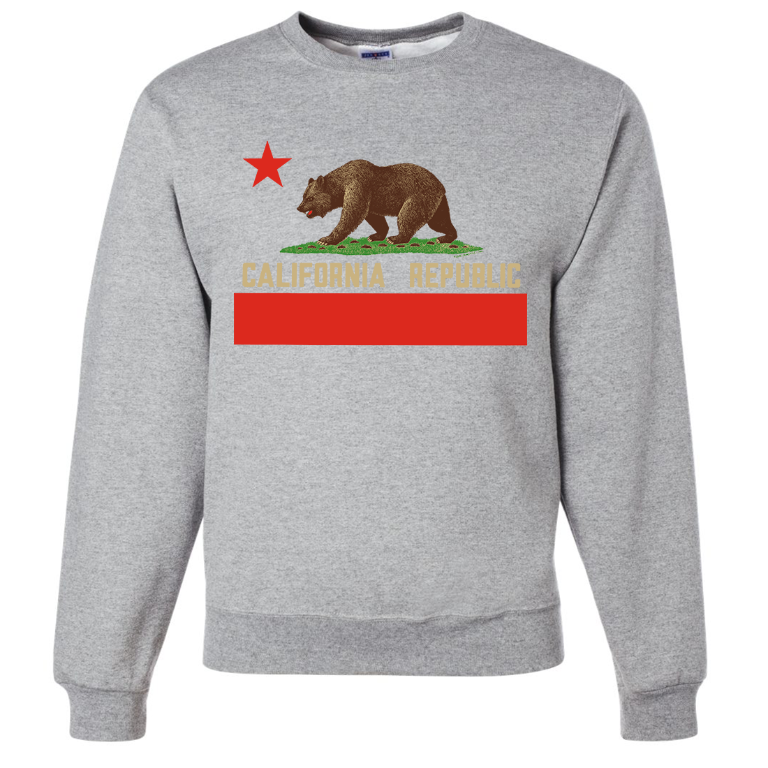 Don Pimentel California Republic Bear Flag Crewneck Sweatshirt ...