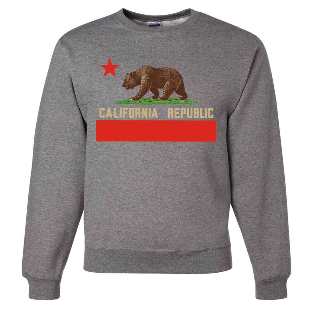 Don Pimentel California Republic Bear Flag Crewneck Sweatshirt ...
