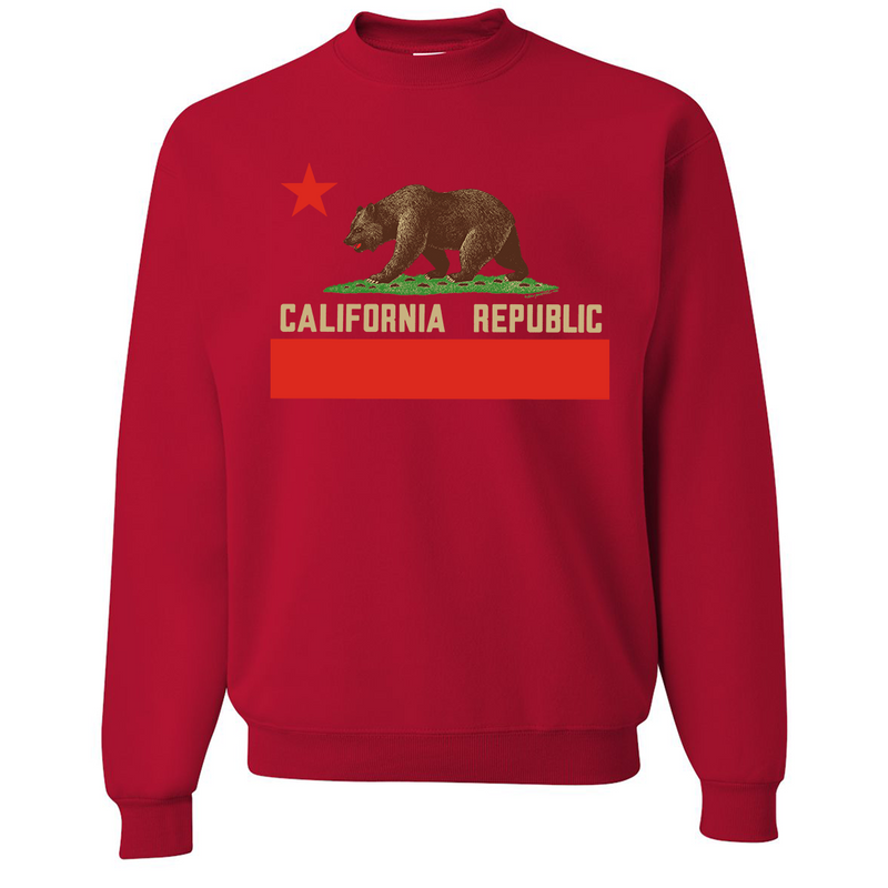 Don Pimentel California Republic Bear Flag Crewneck Sweatshirt ...