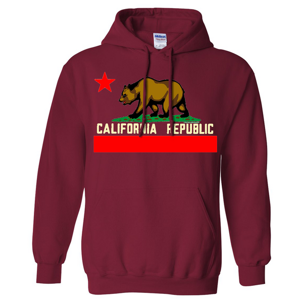 California Flag Borderless Asst Colors Sweatshirt Hoodie - California ...