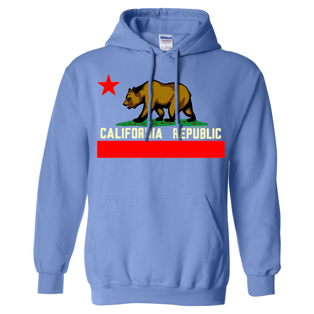 California Flag Borderless Asst Colors Sweatshirt Hoodie - California ...