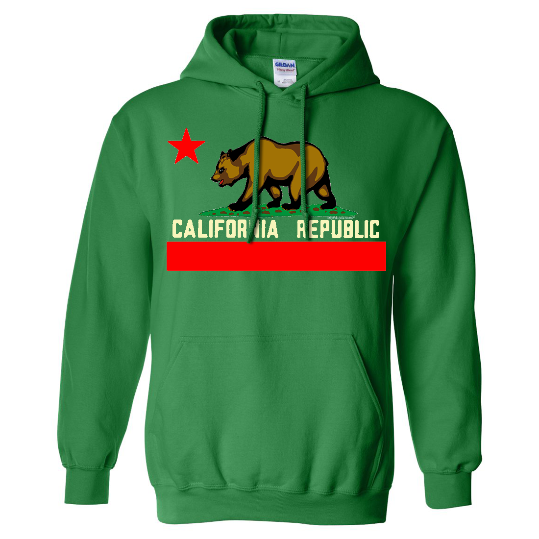 California Flag Borderless Asst Colors Sweatshirt Hoodie - California ...