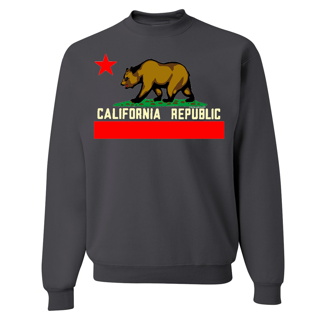 California State Flag Borderless Crewneck Sweatshirt - California ...