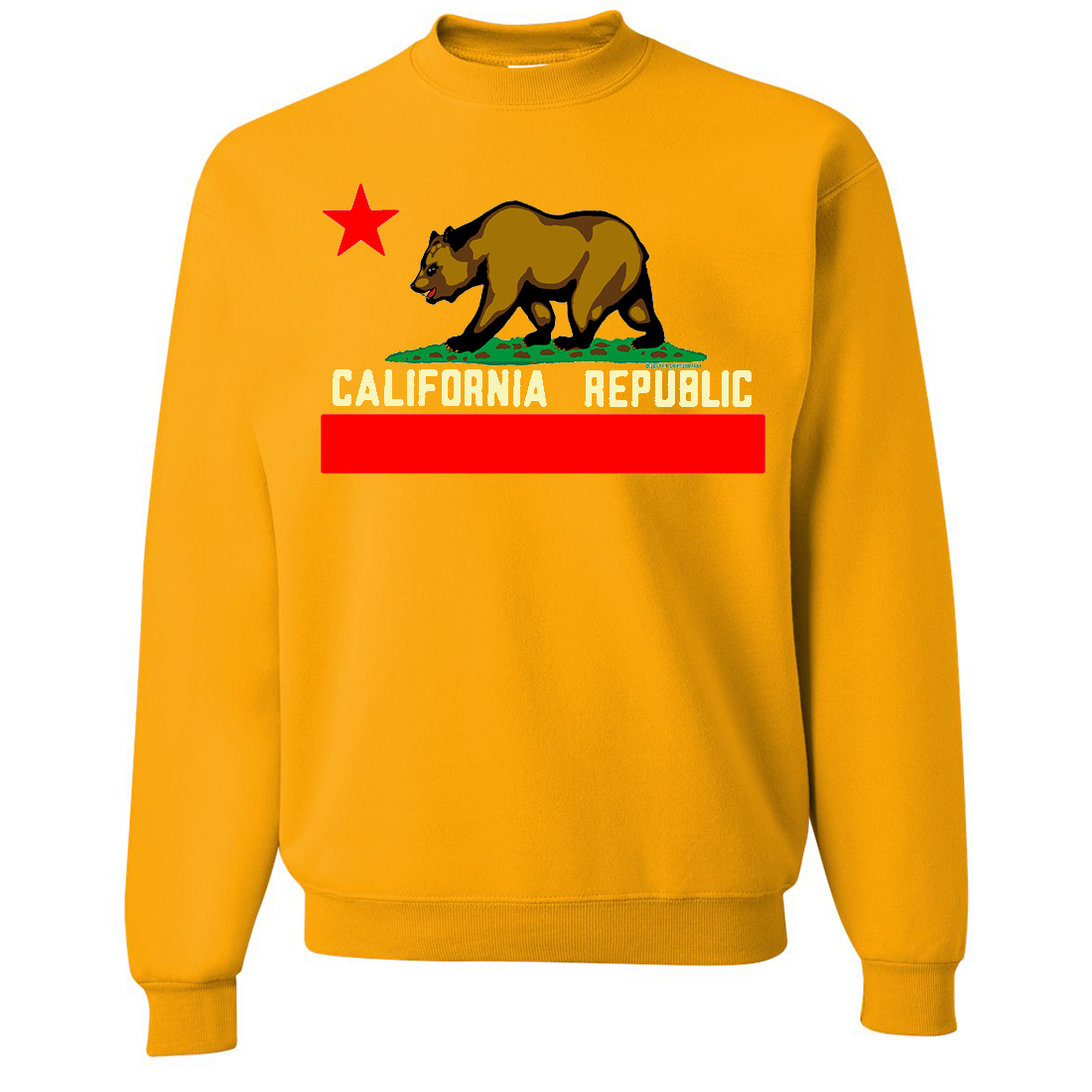 California State Flag Borderless Crewneck Sweatshirt - California ...