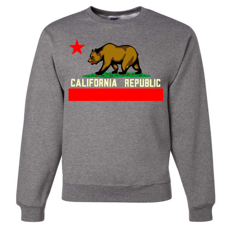 California State Flag Borderless Crewneck Sweatshirt - California ...