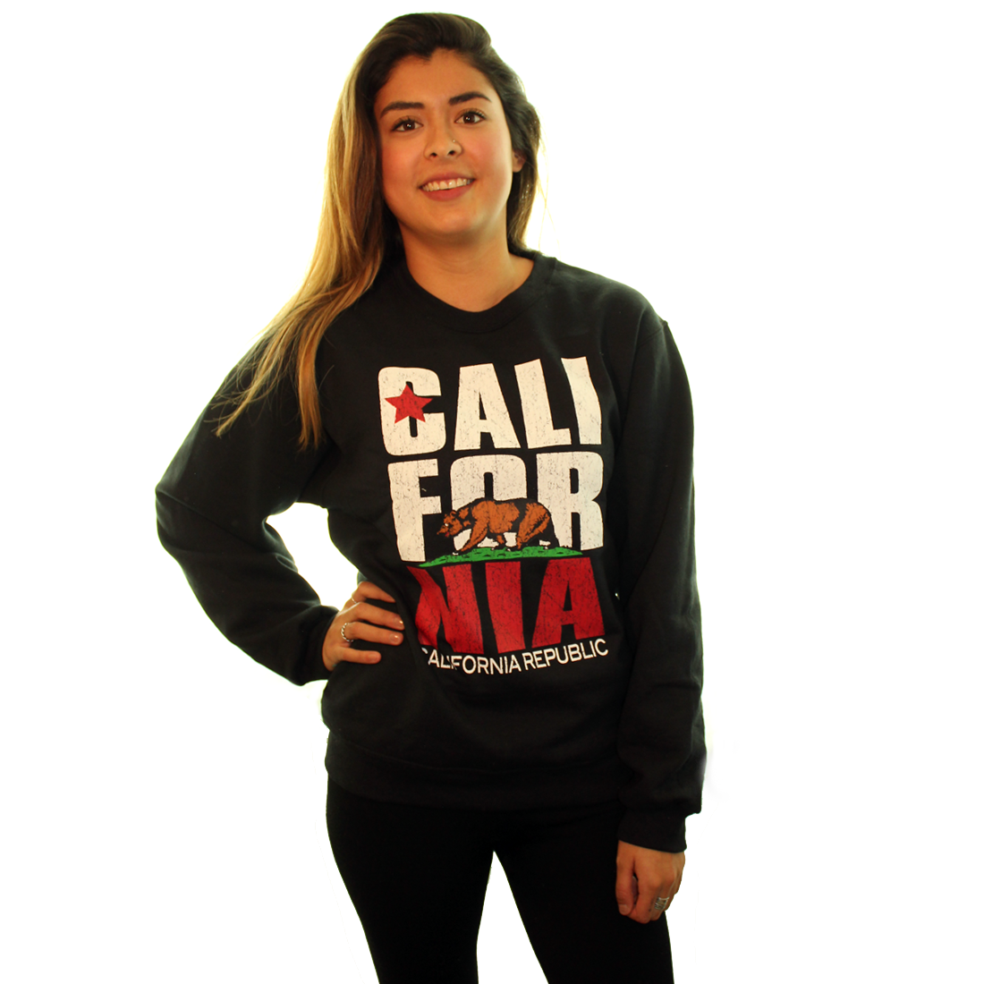 California Vintage Retro Bold Asst Colors Crewneck Sweater - California ...