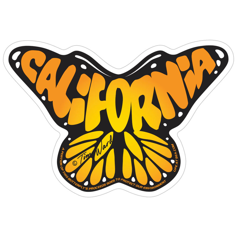 California Butterfly Sticker - California Republic Clothes